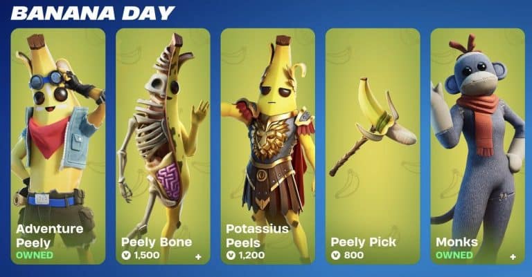 Go Bananas! Fortnite Banana Day Festivities Relaunch Peely Skins