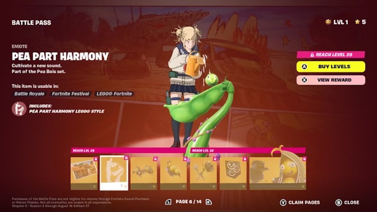 All Battle Pass Fortnite Rewards for C5 S3