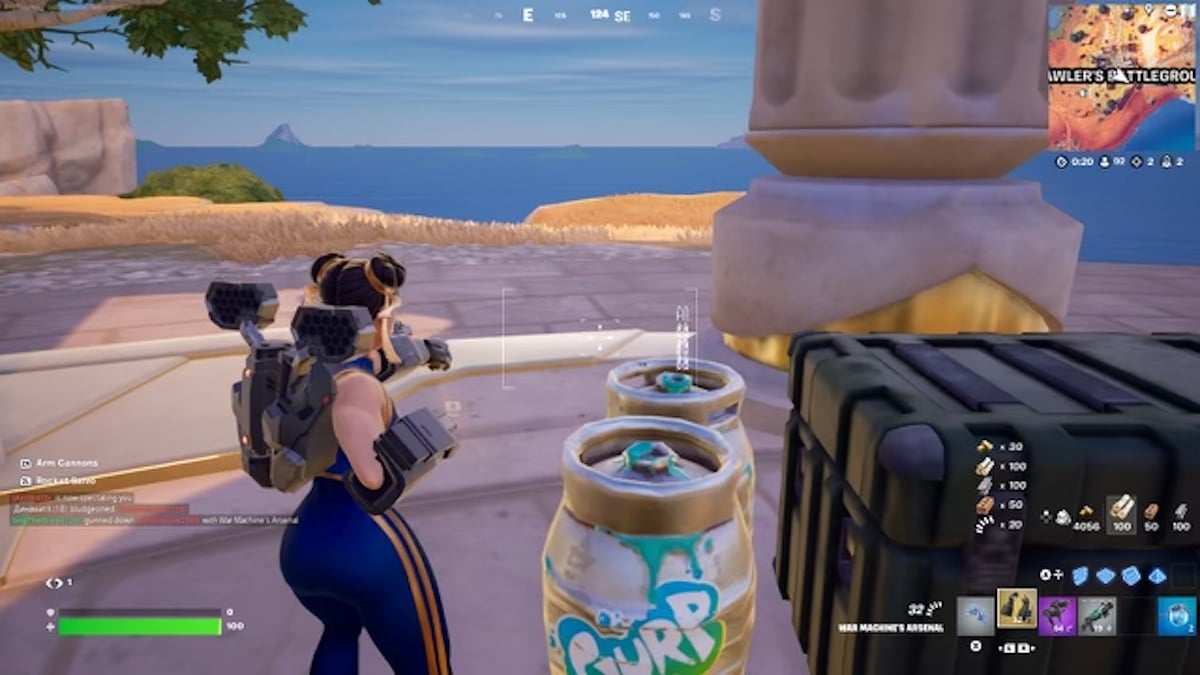 Where to Find War Machine’s Arsenal in Fortnite - OP Item